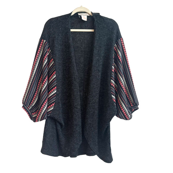 Flying Tomato | Sweaters | Flying Tomato Gray Open Front With Oversize ...